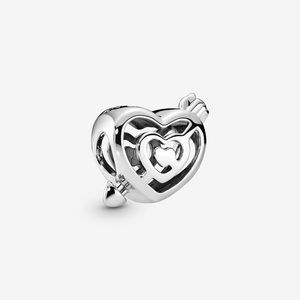 Pandora | Jewelry | Openwork Heart Labyrinth Arrow Pandora Charm | Poshmark